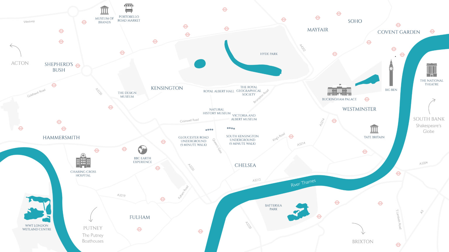 Queen's Gate School | Location Map